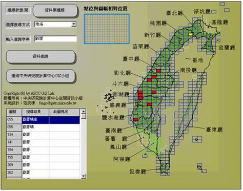 輸入關鍵詞 如：劉厝，並按下資料查詢