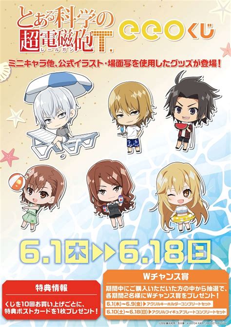 『とある科学の超電磁砲t』のオンラインくじが登場 場面写やオリジナルミニキャライラストを使用したグッズがラインナップ ラノベニュースオンライン