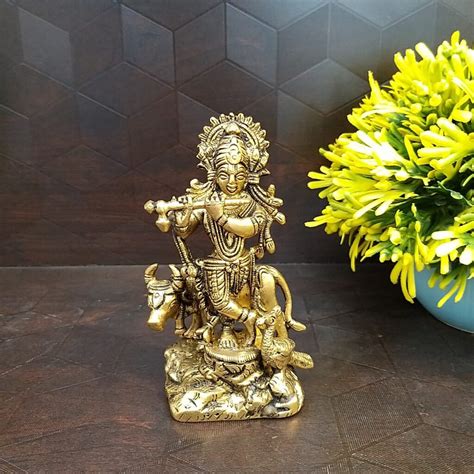 Brass God Krishna Idols Gallery