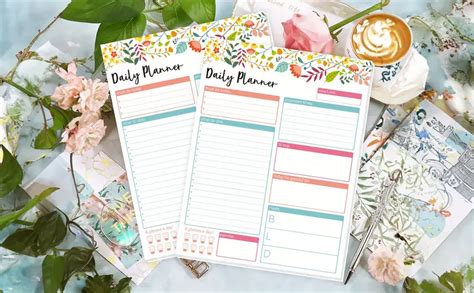 trees flower daily planner list notepad undated task temu united kingdom