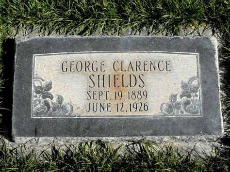 George Clarence Shields 1889 1926 Mémorial Find A Grave