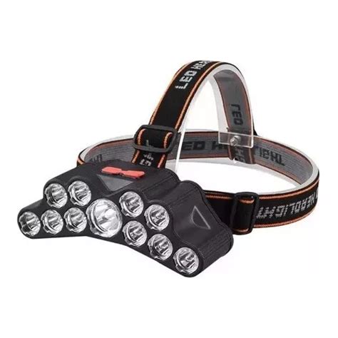 Linterna Frontalusb Recargable 11 Led Súper Brillante 4 Modo