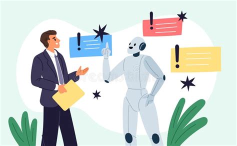 Human Talking To Robot Stock Illustrations 108 Human Talking To Robot