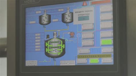 Control Panel Of A Modern Machine Cnc Machine Monitor Screen Modern