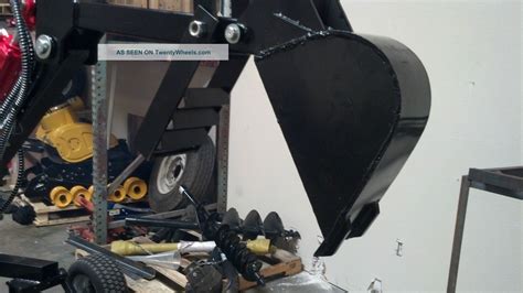 Towable Backhoe With 9 And 24 Buckets Plus Thumb Attachment