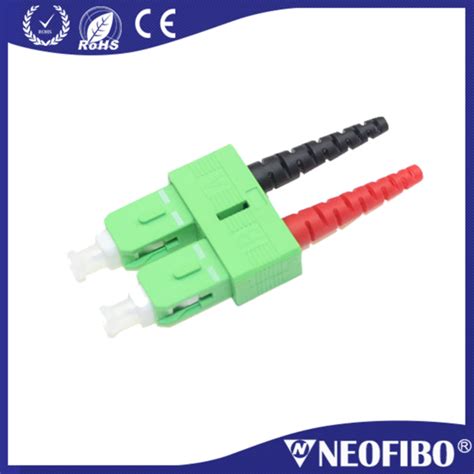 Sc Apc Connector Green Single Mode Duplex Connector Shenzhen Neofibo Technoloy Limited