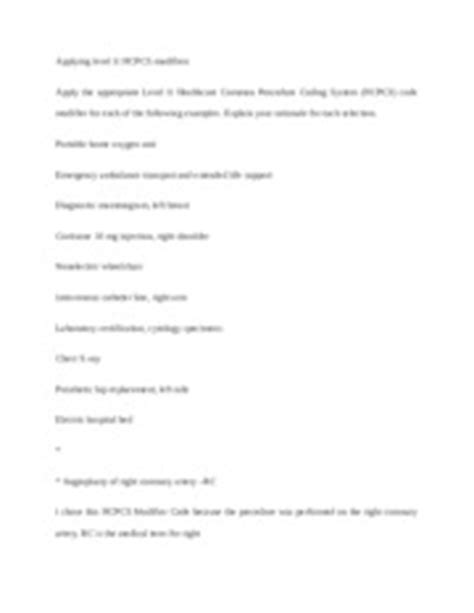 Applying Level II HCPCS Modifiers Applying Level II HCPCS Modifiers Apply The Appropriate