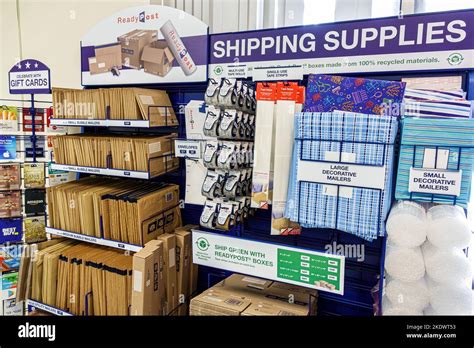 Shipping Supplies Display Sale Retail Shelf Shelves Hi Res Stock