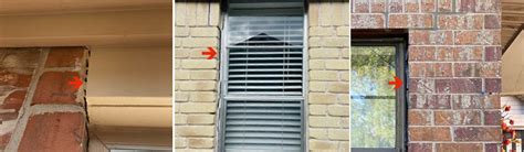 why do i have a gap between my window frame and brick exterior