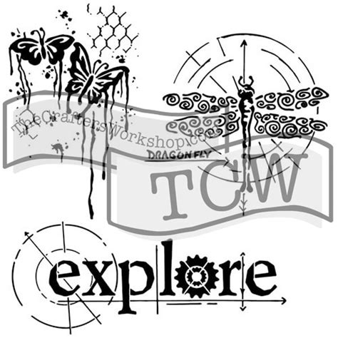 winged exploration stencil colors for earth llc