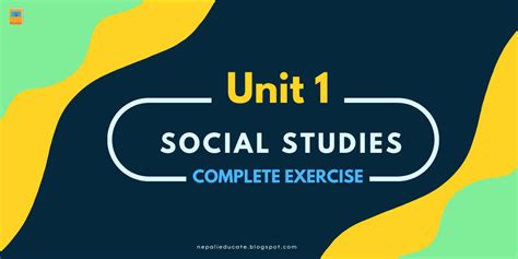 Class 11 Social Studies Unit 1 Complete Exercise Solution In Nepali