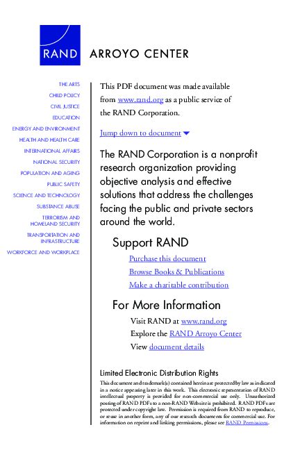 Pdf Assessing Irregular Warfare A Framework For Intelligence Analysis