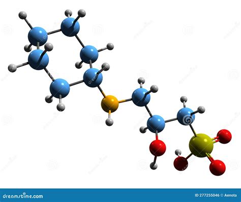 3d Image Of Capso Skeletal Formula Stock Illustration Illustration Of Structure Background