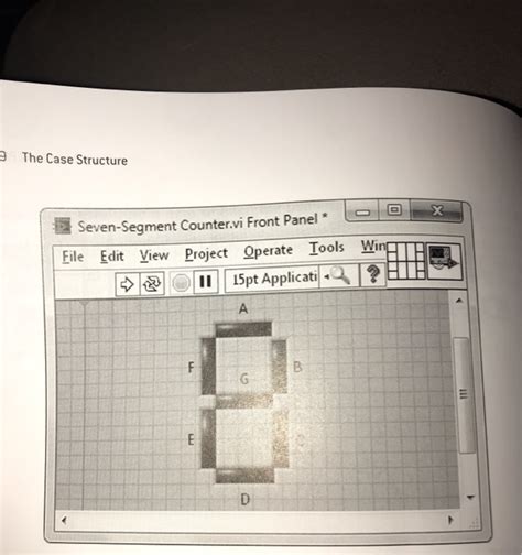 1 seven segment counter vi as shown below use seven