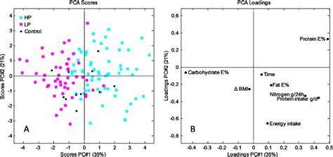 A Principal Component Analysis Pca Scores Plot For The Subjects