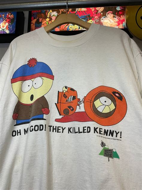 Vintage Vintage 1997 South Park Oh My God They Killed Kenny Logo Tee