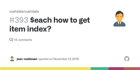 Each How To Get Item Index Issue 393 Vuelidate Vuelidate GitHub