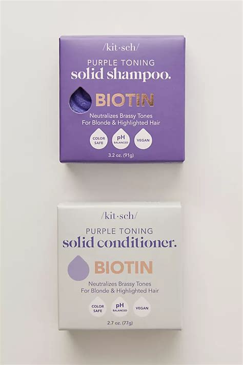 Kitsch Solid Purple Toning Shampoo And Conditioner Combo Free People Fr