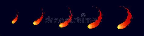 Sprite Sheet Fire Sword Attack Fire Red Strike Circle Flame Stock