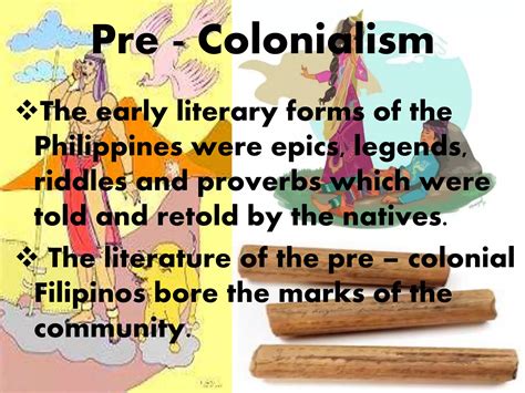 Literary History Of The Philippines Pre Colonialism Period Pptx