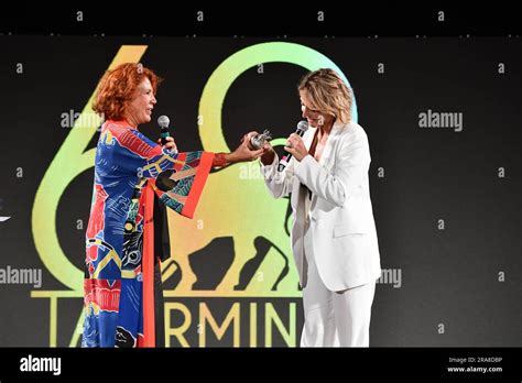 Taormina Italy 01st July 2023 Taormina Silver Ribbons In The Photo Laura Delli Colli