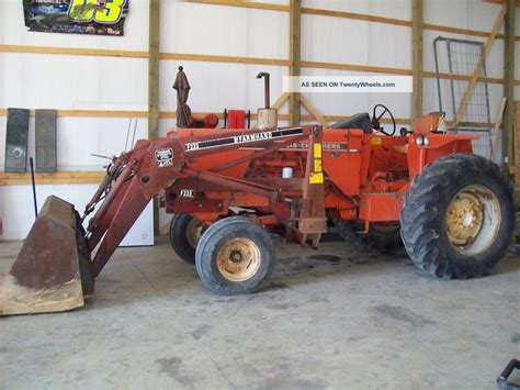 1970s Allis Chalmers 185 Farm Tractor With Farm Hand Loader