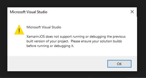 Xamarin Forms Xamarin Ios Does Not Support Running Or Debugging The
