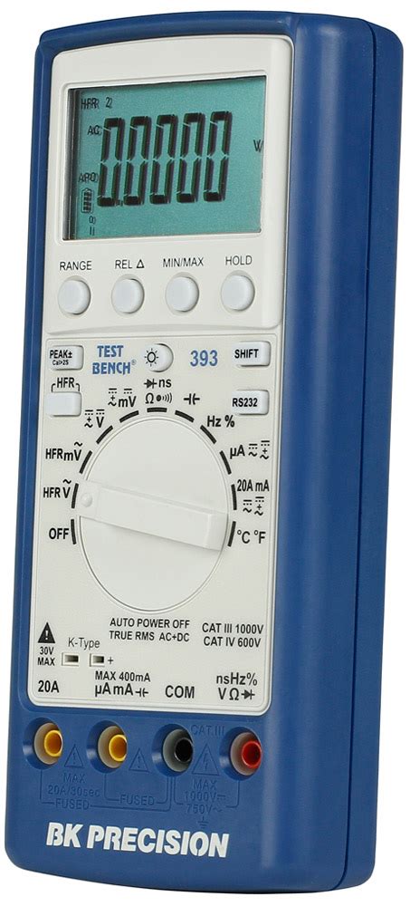 Model 393 True Rms Handheld Digital Multimeter With Usb Interface B