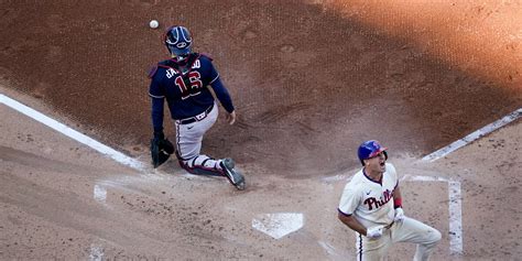 Marsh Madness Phillies Beat Braves 8 3 In Game 4 Into Nlcs