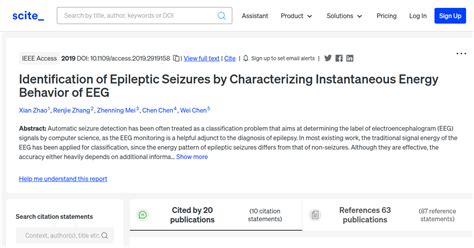Identification Of Epileptic Seizures By Characterizing Instantaneous Energy Behavior Of Eeg
