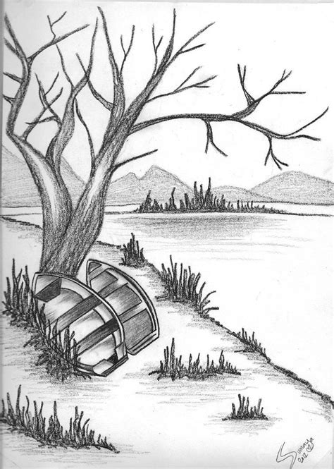 Pencil Drawing Nature Desktop Background Cool Drawings Pencil