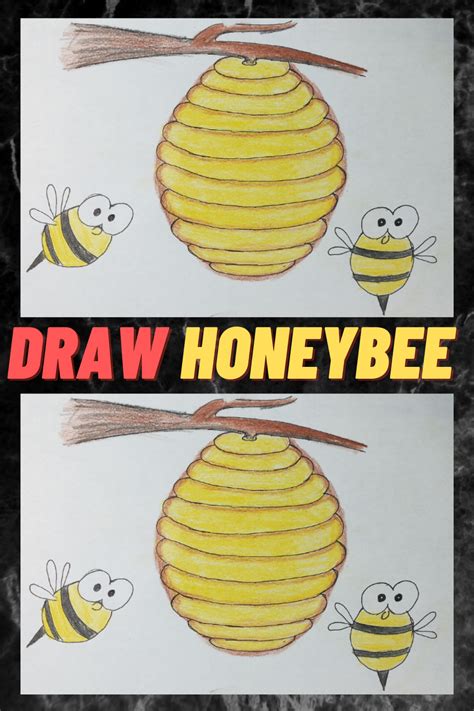 How To Draw A Honeycomb Really Easy Drawing Tutorial Artofit