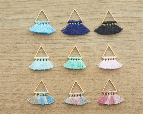 10 Pcs Of Mini Tassels Diy Craft Supplies Jewelry Tassels Chunky Tassel