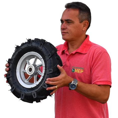 Aro Em Alumínio Tot Power 8 Polegadas 7 Raios 168kg Com Pneu Agrícola