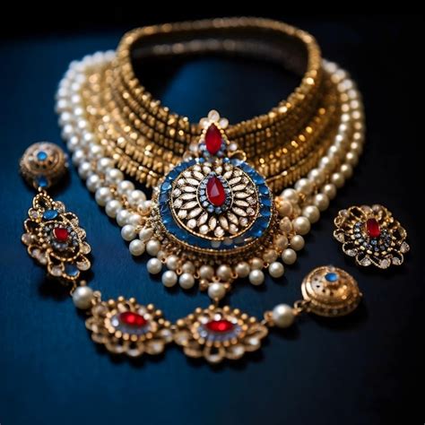 Premium Ai Image Stunning Jewelry Designs Featuring Elegant Gemstone