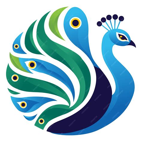 Premium Vector Peacock Circle Vector Design Illustrator