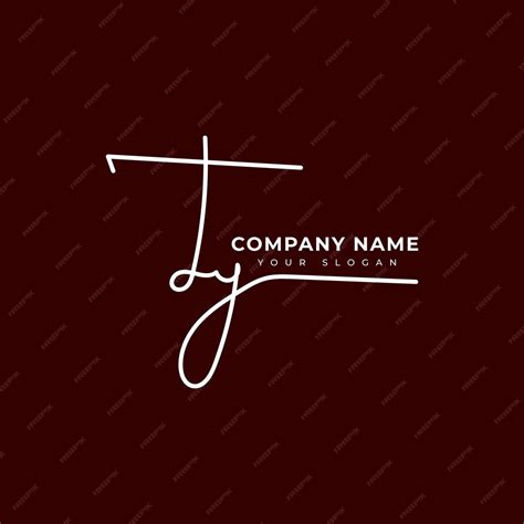 Premium Vector Ty Initial Signature Logo Vector Design