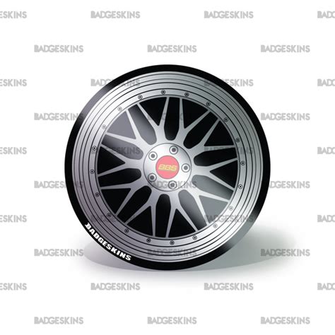 Wheel Decal Bbs Lm Silver Badgeskins