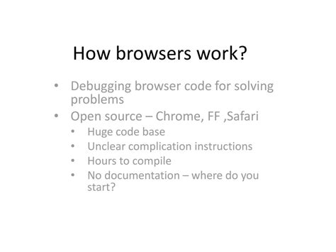 How Browsers Work Speaker Deck