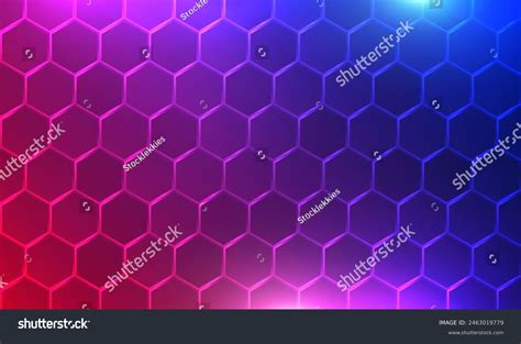 hexagonal abstract technology background geometric hexagon stock vector