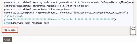 Oracle Generative AI Services