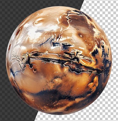 Premium Psd Abstract Planet Texture Resembling Mars With Artistic