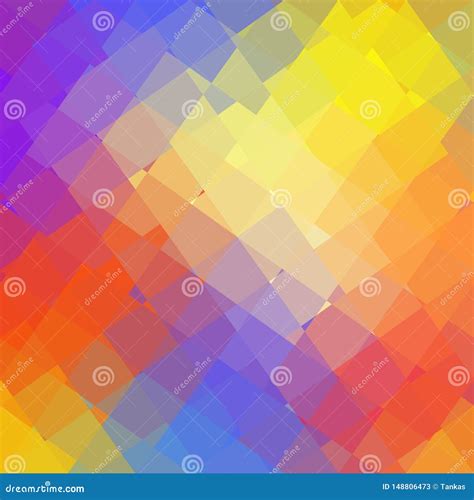 Modelo Abstracto Geom trico En Estilo Polivin lico Bajo Ilustración del