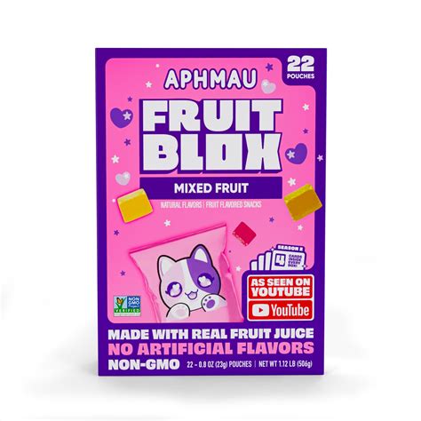 Fruitblox Aphmau Mixed Fruit Snacks 132 Count