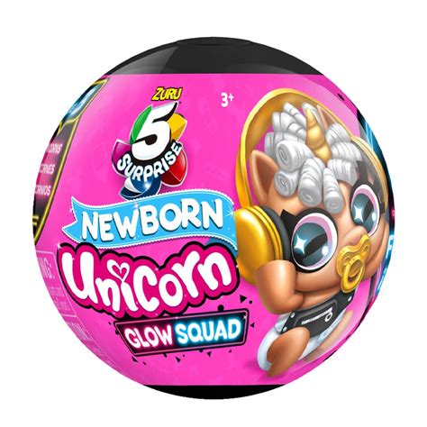 Zuru 5 Surprise Toys Newborn Unicorn Glow Squad Blind Capsule – Toys ...