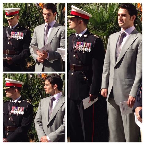 Exclusive Henrycavill And His Brother Nik At Royal Marine Service