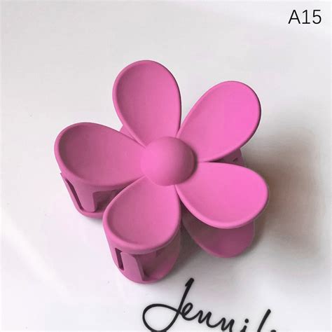 Large Flower Claw Clips 28 Inch Matte Big Hair Claw Clips For Women