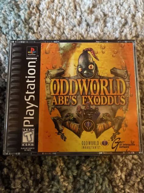 ODDWORLD ABE S EXODUS PlayStation PS1 Complete Black Label EUR 19 23