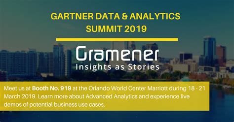 Gartner Data And Analytics Summit 2019 Visit Gramener For Best Ai Solutions