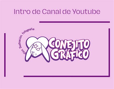 Intro Canal De Youtube Conejito Gráfico Behance